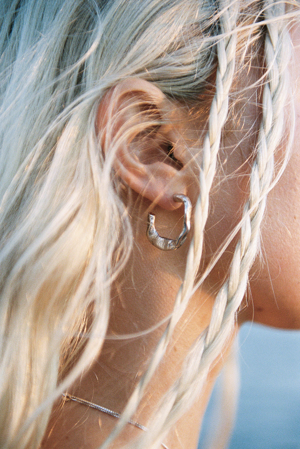 Terrene Hoops - silver – Wilder Sage Design